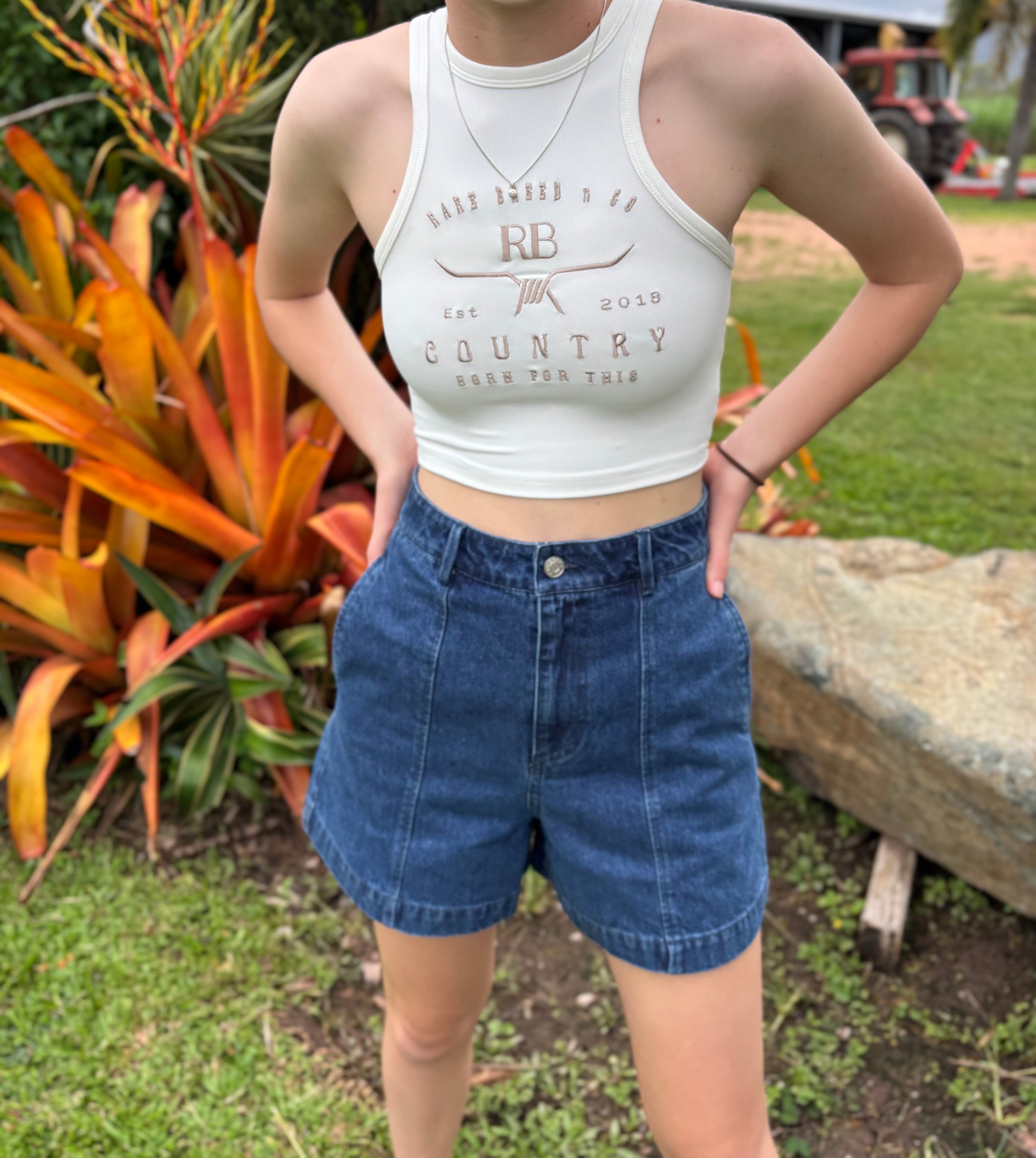 Singlet - Cropped Country style singlet - 1935 | Rare Breed n Co