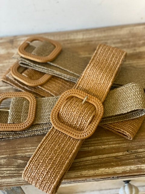 Elastic woven rattan belt | Rare Breed n Co